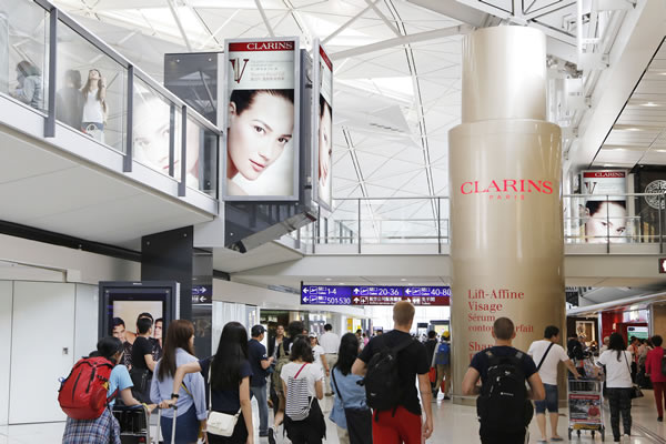 JCDecaux partners with Clarins for Hong Kong Airport 3D display ...