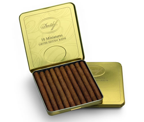 Davidoff launches limited-edition Miniatures cigarillos in gold tin ...