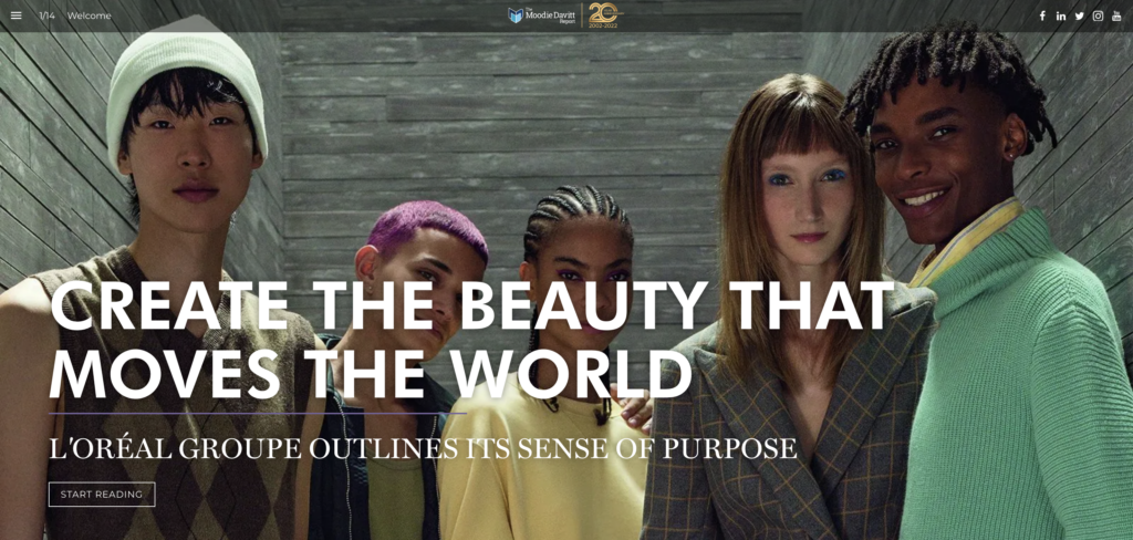 Moodie Davitt Spotlight Series eZine: L’Oréal Groupe outlines Sense of Purpose : Moodie Davitt ...