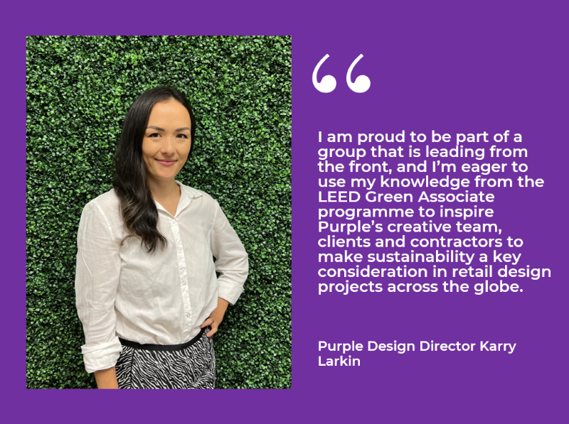 Purple’s Karry Larkin receives LEED Green Associate certification ...