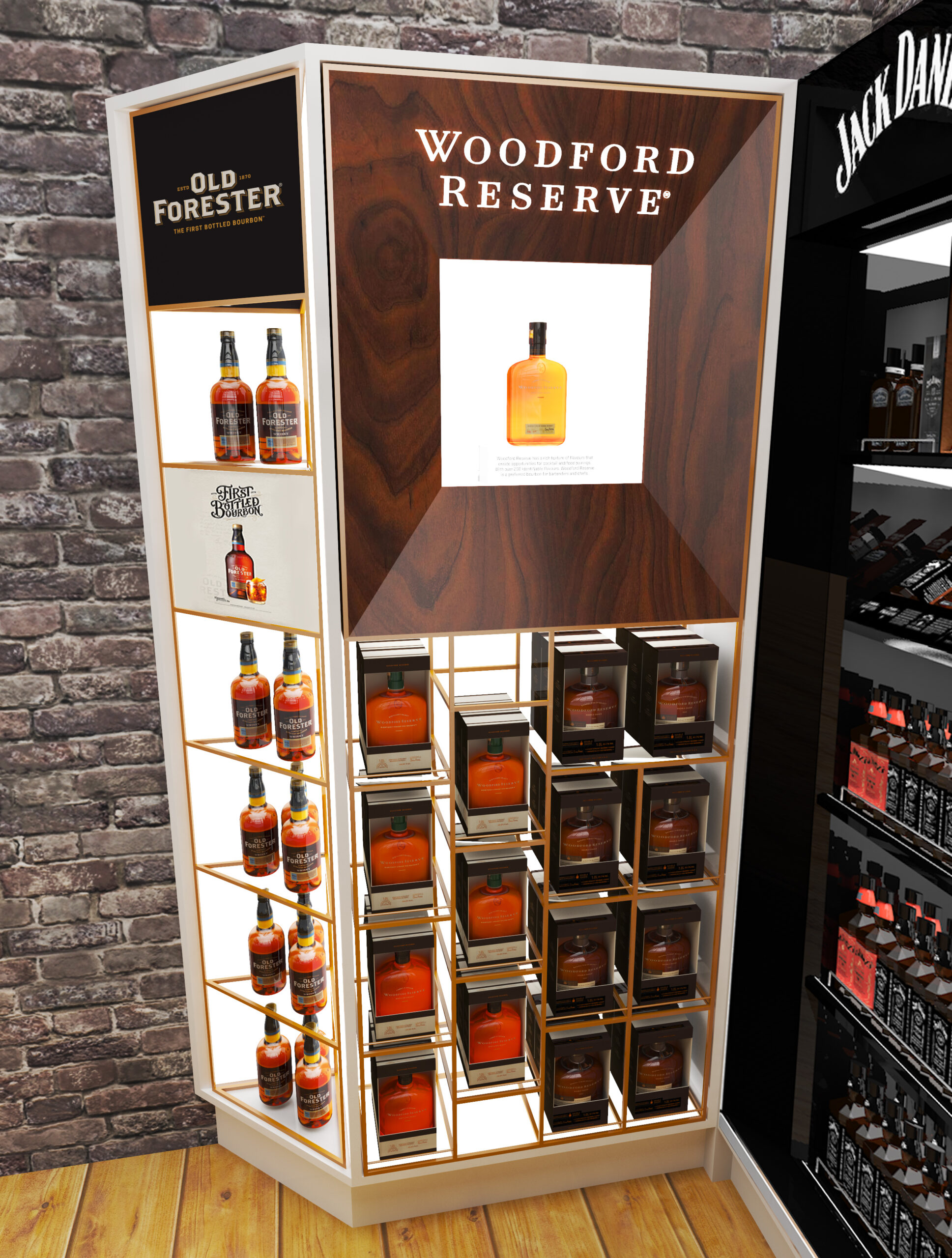 Brown-Forman's Woodford Reserve wall bay campaign debuts at Schiphol ...