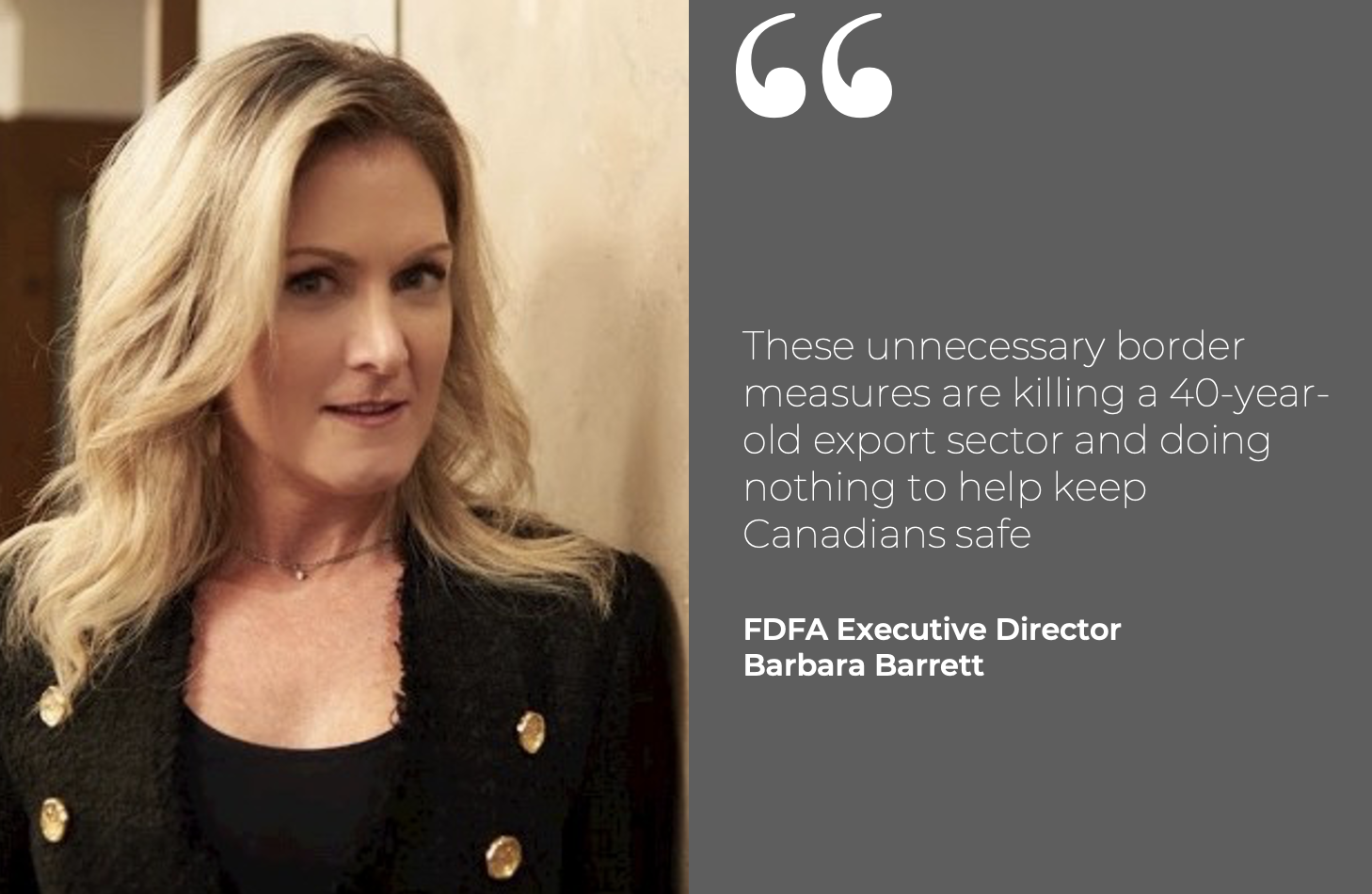 FDFA calls for government support as Canadian land border sales ...