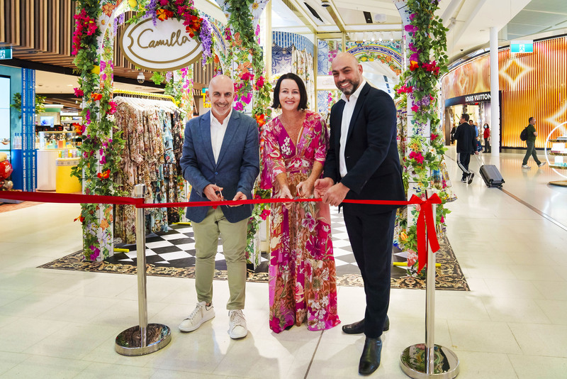 Heinemann lights up Sydney Airport with pop-up from luxury resortwear brand Camilla : Moodie ...
