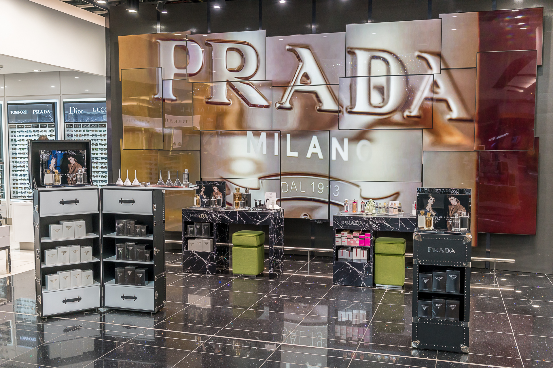 Multi-site Heathrow activation explores fluidity of new Prada fragrance ...