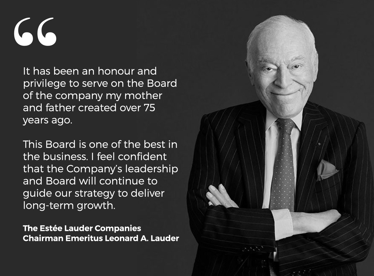 Leonard A. Lauder steps down from The Estée Lauder Companies Board of ...