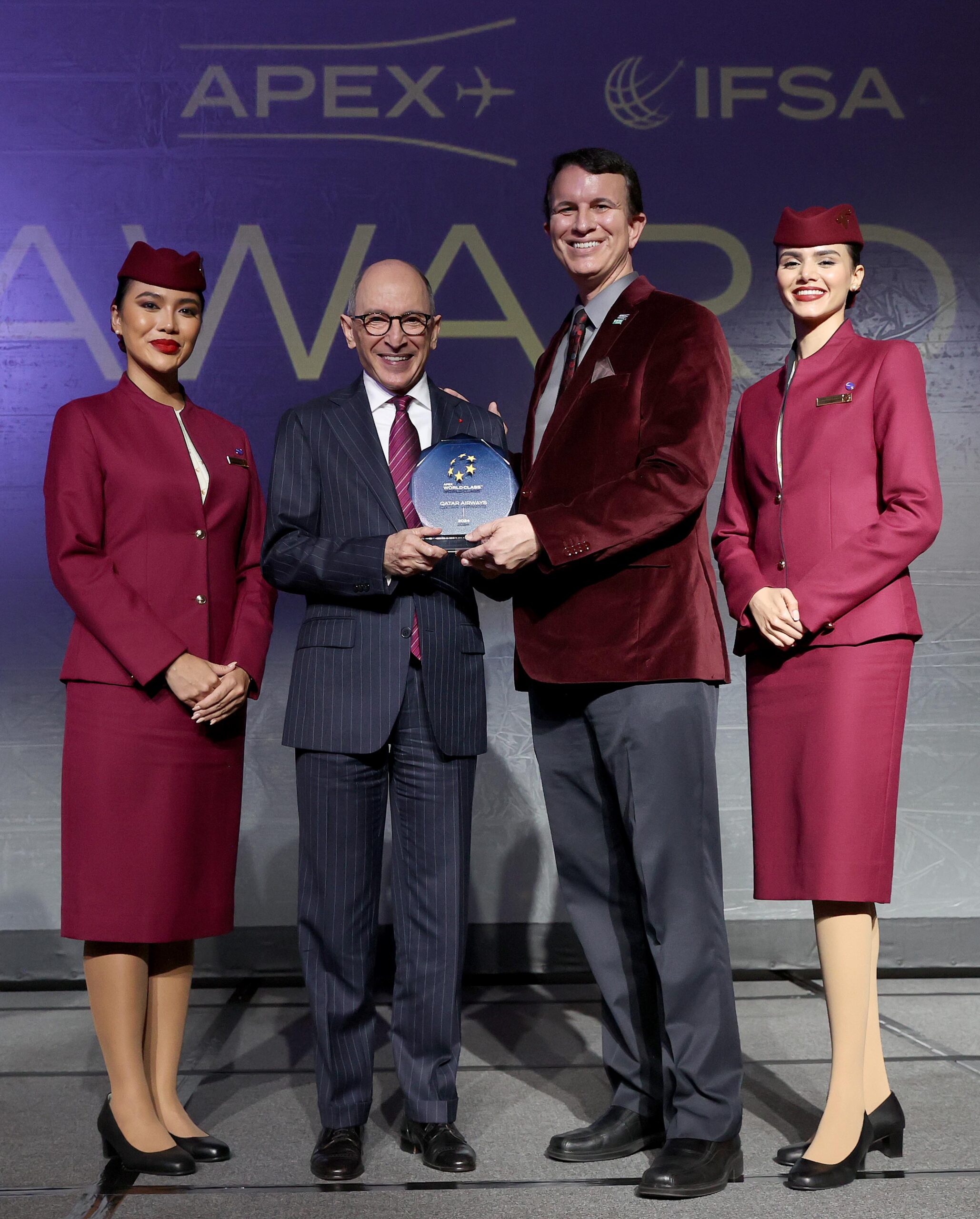 Qatar Airways Group Chief Executive H.E. Akbar Al Baker celebrates APEX ...
