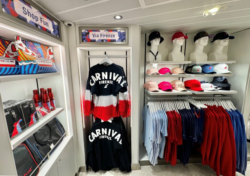 Carnival Firenze sets sail with ‘Fun Italian’ retail concept from ...