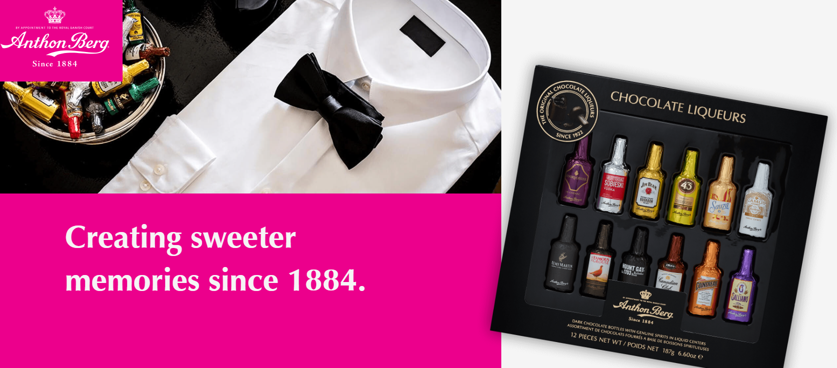 Anthon Berg Logo Anthon Berg Chocolate Cocktails Sleeve → Sweet 4