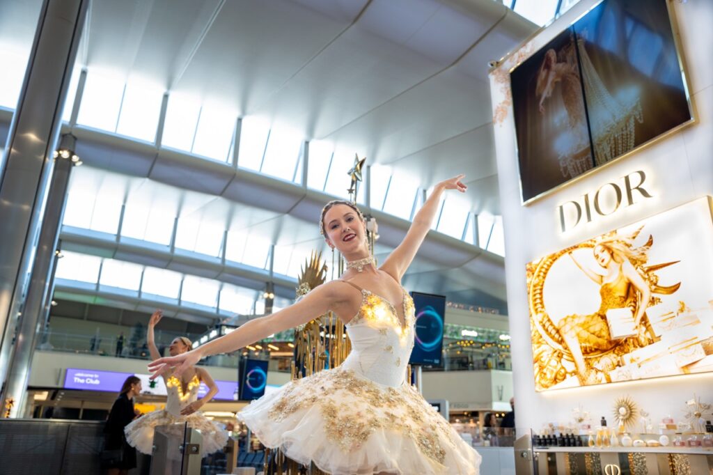 Exclusive: Dior ‘Ball of Dreams’ brings festive magic to Heathrow ...