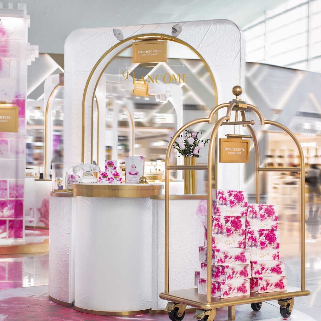 Lancôme celebrates 90 years as exclusive Rose Ice-Hotel pop-up blooms ...